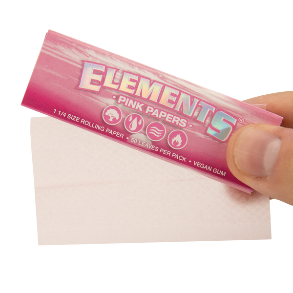 Elements Pink 1 1/4 Size Rolling Papers - ESD Official
