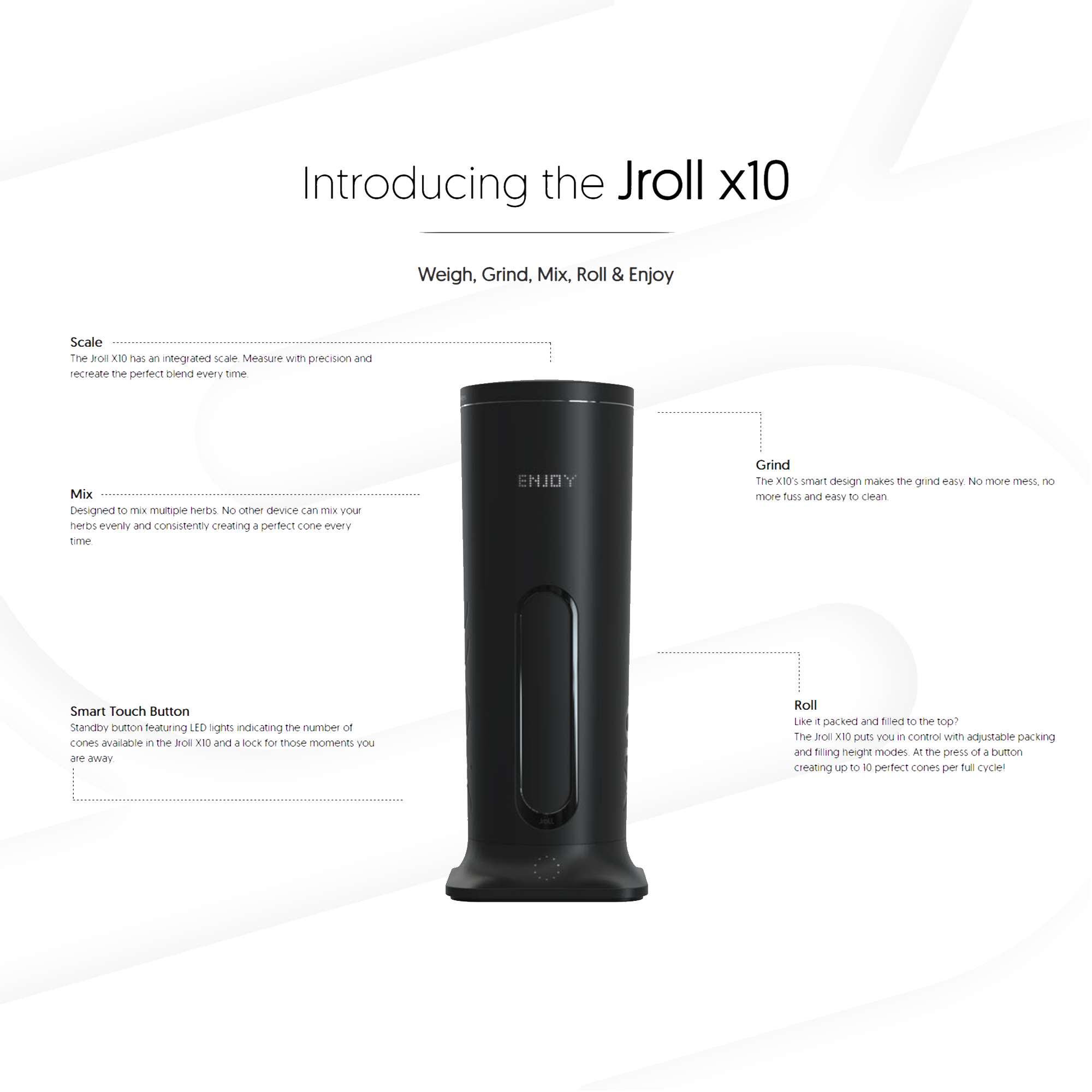 JRoll King Size Automatic Rolling Machine - ESD Official