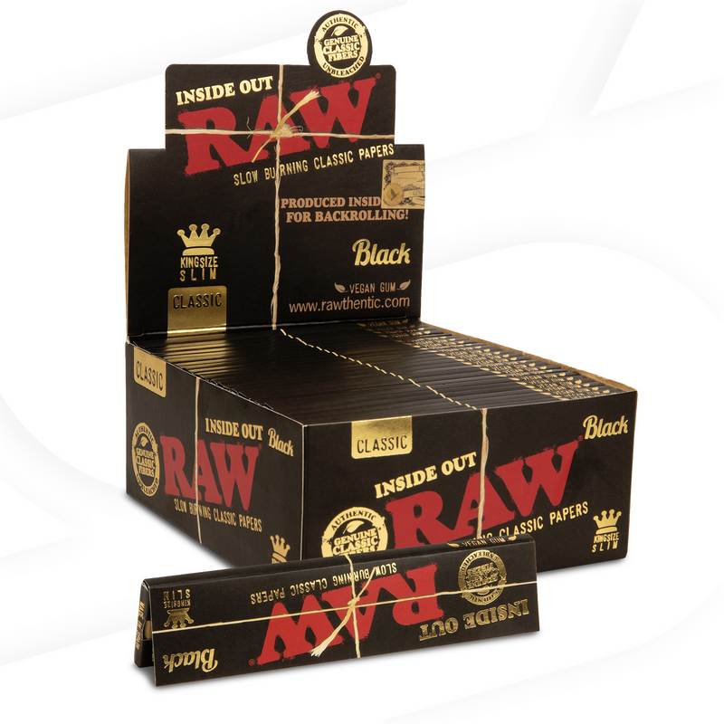 Buy Raw Black Rolling Papers Usa Classic King Size Slim Online Esd