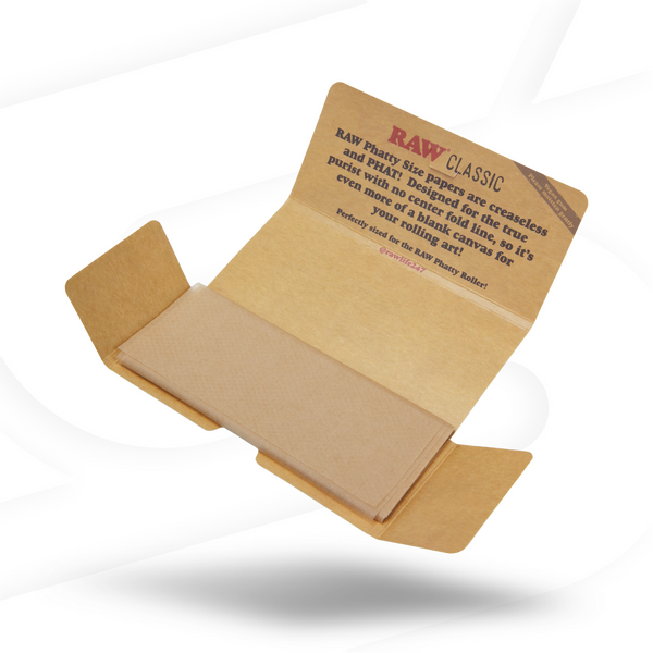 RAW Classic Phatty Creaseless Rolling Papers - ESD Official